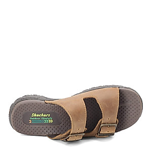 Skechers Women's Reggae-Jammin Sandal,desert crazyhorse,9 Extra Wide US