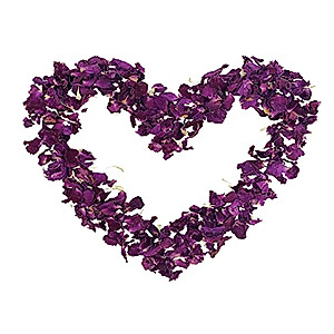 db11 Wedding Dried Flower Petal Confetti - 3/15/30 Packs for Party Decoration Table Girl Bridal Shower (3) Red