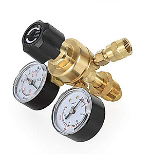 Gas Welding Regulator Welder Welding Argon CO2 Flowmeter Mig Tig Pressure Flow Meter Gauge Type CGA580 Brass Construction