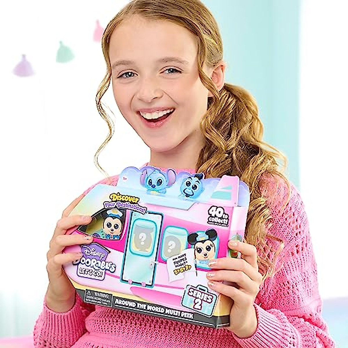 Disney Doorables Let’s Go Around the World Series 2, Collectible Blind Bag Figures, Styles May Vary, Officially Licensed Kids Toys for Ages 5 Up