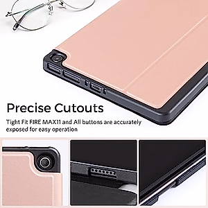 CoBak Case for All-New Amazon Fire Max 11 Tablet 2023 Release with Built-in Pencil Holder，Multi-Viewing Angles, All New PU Leather Smart Cover with Auto Sleep Wake Feature for Fire Max 11 Tablet
