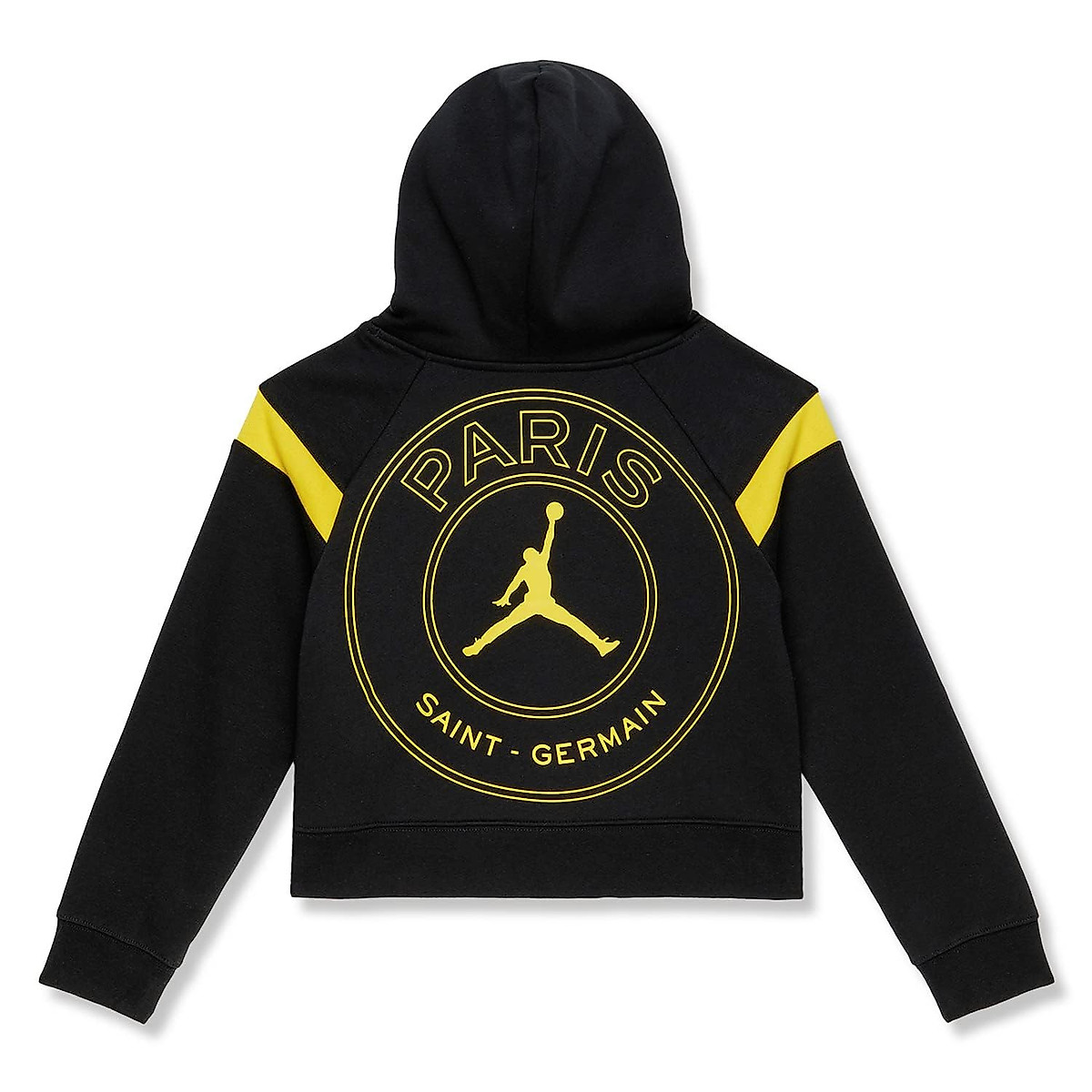 Jordan Girl's PSG Fleece Hoodie (Little Kids/Big Kids) Black MD (8-10 Big Kid)