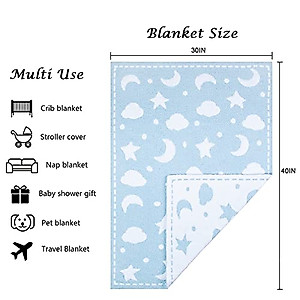 Kid Nation Baby Blankets for Girls Baby Boy Toddler Blanket 40"X 30" Soft Baby Quilt Plush Crib Blanket Newborn Stroller Blanket Nursery Infant