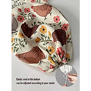 Hglian Plastic Grocery Bag Holder Dispenser,Funny Chickens Plastic Bags Organizer,Garbage Shopping Trash bags Storage keeper,Cute Farmhouse Kitchen Decor Gifts for Women Chicken Lover