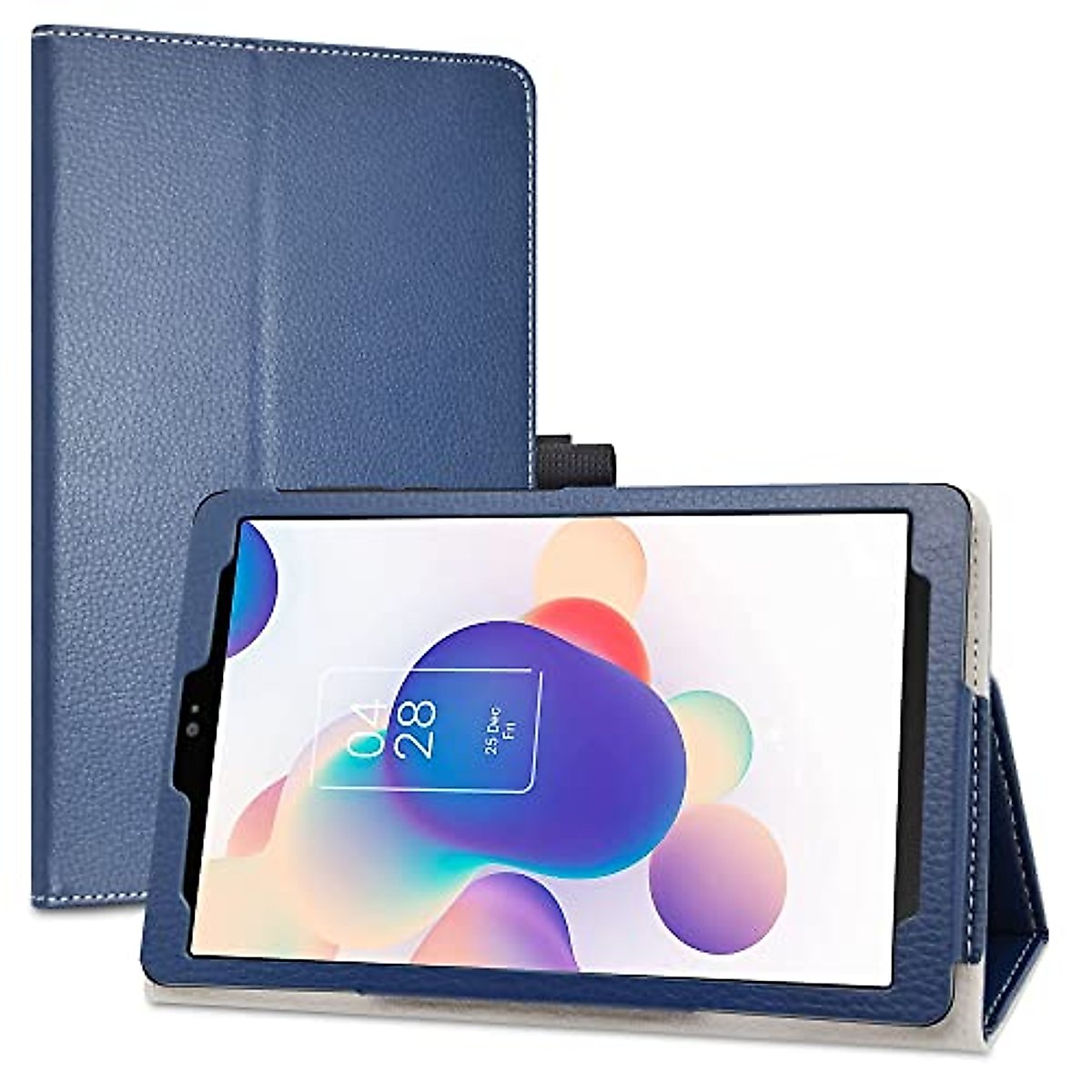 JRTAL Compatible with TCL TAB 8 LE Case/TCL TAB 8 Plus Case/TCL TAB 8 WiFi Case,PU Leather Slim Folio Stand Cover for 8" TCL TAB 8 LE 9137W/TCL TAB 8 Plus 9138S/TCL TAB 8 WiFi 9132X1,Blue