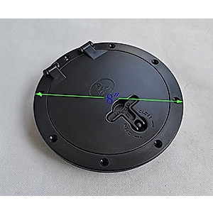 RIYIN 6 Inch Hole Diameter Deck Hatch with Cat Bag for Kayak Boat Fishing Rigging