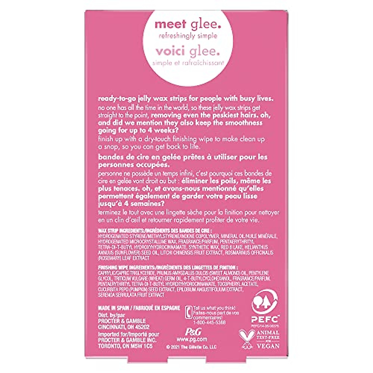 JOY Glee Bikini Wax Hair Removal - 24 Strips