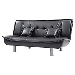 Glory Furniture Futon Sofa Bed, Black