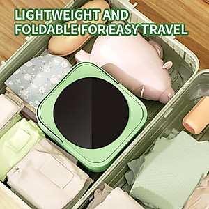 Portable Washing Machine,Mini Washer and Dryer Combo,New Upgraded 9L Large Capacity Foldable Washer.Deep Cleaning of Baby clothes and other Small Clothes.Mini Washing Machine for Apartments, Travel.