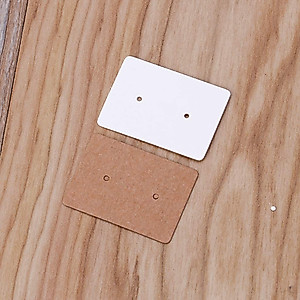 Earring Dangler,100Pcs/Set Kraft Paper Cards Earrings Ear Studs Display Jewelry Packaging Cards