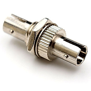 St Fiber Barrel Connector, TEZONG ST to ST Bulkhead Fiber Coupler Singlemode Multimode Simplex St Female Fiber Optical Cable Connectors Adapter 10Packs