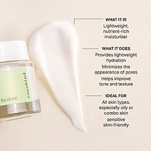 Cocokind Texture Smoothing Cream, Face Moisturizer with Squalane, Celery Seed and Cucumber, Face Lotion Moisturizer Face, Hydrating Face Cream