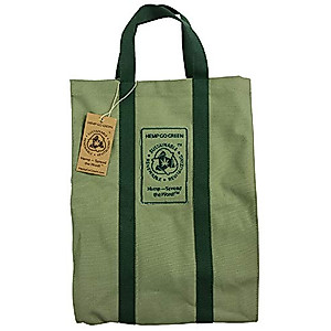 Hemp Go Green 100% Hemp Canvas Washable Heavy Duty Reusable Shopping Bag
