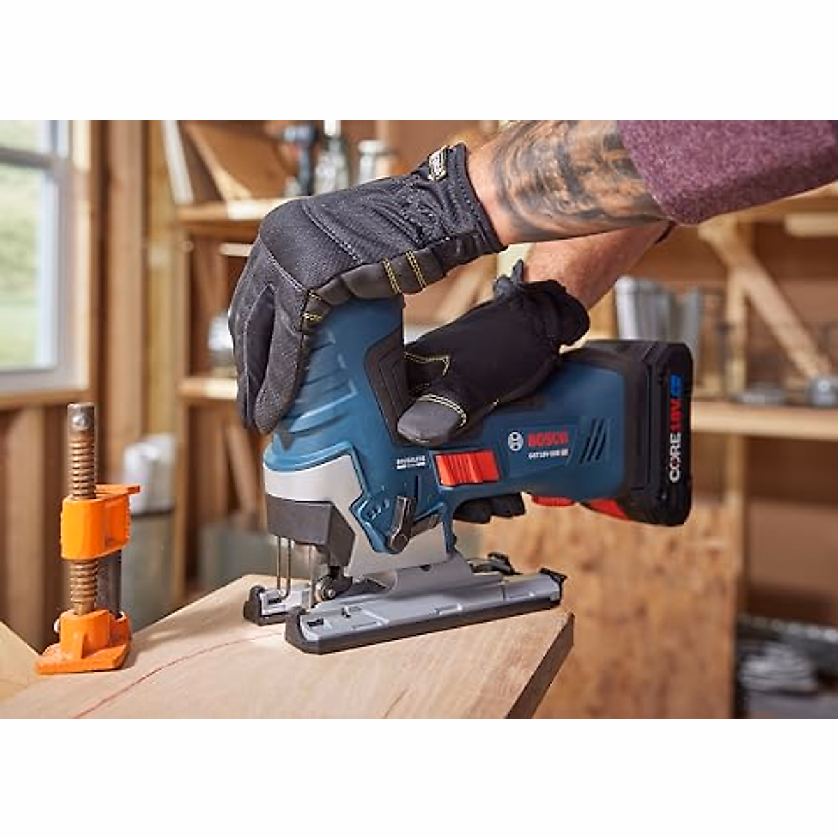 BOSCH GST18V-50BN 18V Brushless Barrel-Grip Jig Saw (Bare Tool)