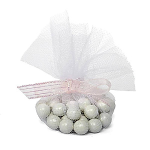 White Tulle Circles 9"
