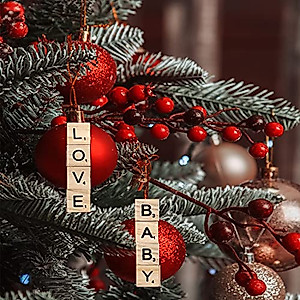 XYSMZM 400 Pcs Scrabble Letters, Wood Scrabble Tiles for Crafts