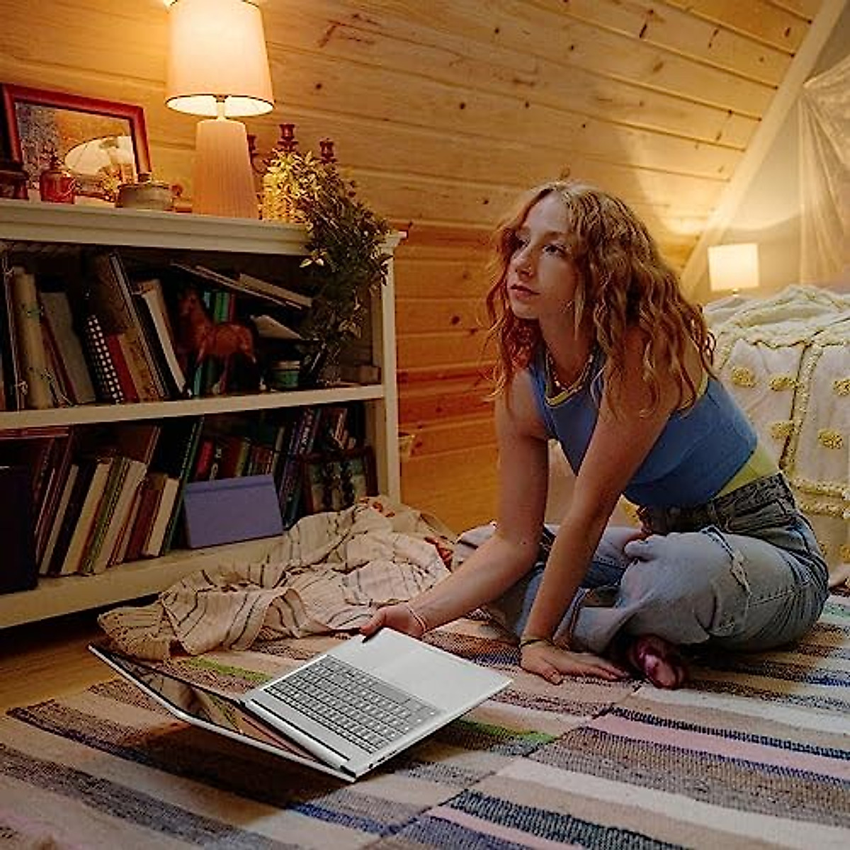 HP 2023 Newest Chromebook Student Laptop, 15.6 Inch Display, Intel Quad-Core Processor, 8GB LPDDR5 RAM, 64GB eMMc, Webcam, Chrome OS, Natural Silver