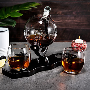 Doctors Dr. & Healthcare Worker Gifts Men & Women - Wine & Whiskey Decanter caduceus Symbol - Father's Day Doctor - 750 mL Gift Idea for Nurses, EMT, Hygienists, Physician, Dentists Gifts for Dad