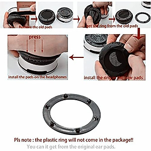 YunYiYi Ear Cushion Replacement Compatible with Sol Republic Tracks HD V8/V10/Republic 1430-00/02/03 Tracks Air Headphones Earpads Cover (Black 1)