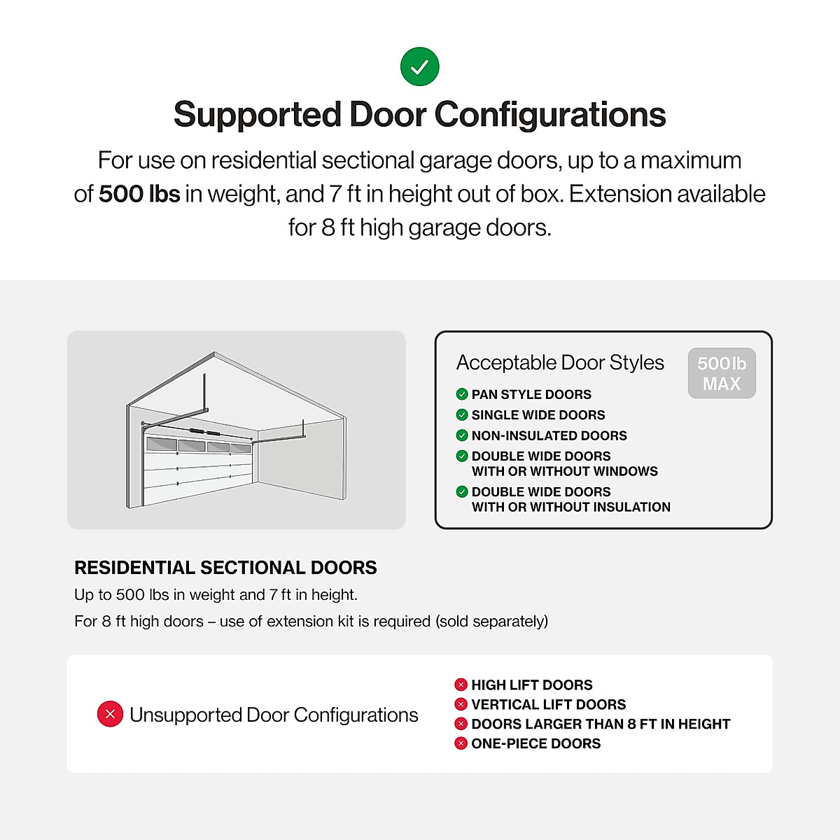 Genie QuietLift Connect – WiFi Smart Garage Door Opener with Added Wireless Keypad, ¾ HPC Smart Belt Drive – Compatible with Alexa and Google Assistant, Model 3053-TKV