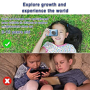 sikiwind Kids Camera for Boys and Girls, Digital Camera for Kids Toy Gift, Toddler Camera Birthday Gift for Age 3 4 5 6 7 8 9 10 with 32GB SD Card, Video Recorder 1080P IPS 2.4 Inch