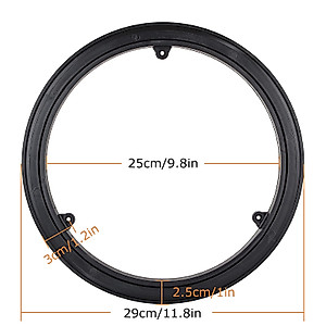 12 Inch Lazy Susan Hardware, 2PCS Lazy Susan Turntable Bearings Swivel Plate, Plastic Rotating Turntable for Rotating Dining Table, Serving Trays, Kitchen Storage Racks, Craft Table