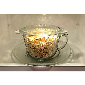 Cuchina Safe 2-Piece Vented Glass Microwave Safe Lids and Bowl Covers Set; Perfect Lid for Bowls, Mugs, and Pots (8 inch and 9 inch)