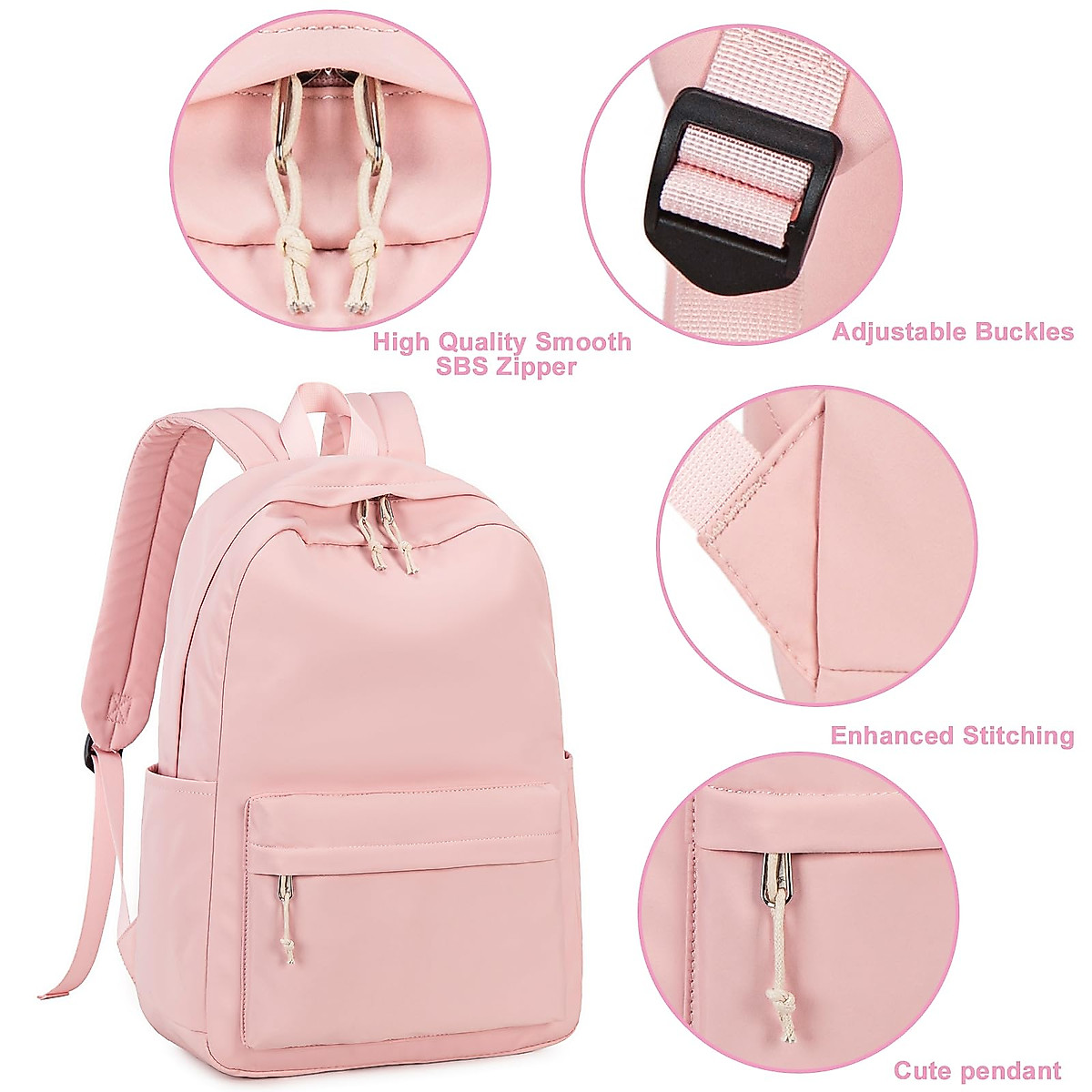 Backpack for Teen Girls Womens School Backpack Laptop Bookbags Travel Casual Rucksack Daypacks (Marble)