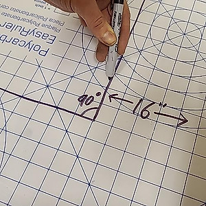 Polycarbonate Clear Plastic Sheet 12" X 12" X 0.0625" (1/16") Exact with EasyRuler Film, Shatter Resistant, Easy to Cut, Bend, Mold Than Plexiglass. Window Panel, Industrial, Hobby, Home, DIY, Crafts.