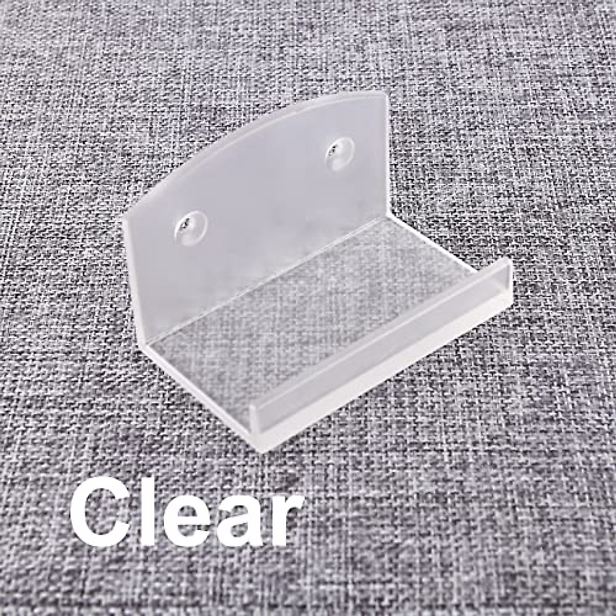 6 Adhesive Vinyl Record Holder, Strong Hold Album Record Wall Mount, Minimalist Vinyl Album Display Shelf for Wall Collection in Home Office - Clear