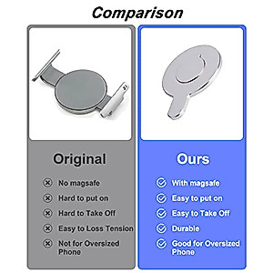 UBeesize DJI Magnetic Ring Clamp Holder for Any Phone,for Magsafe DJI OM6 / OM5 / OM4 SE / OM4 Adapter,Compatible with DJI OM Accessories and DJI Osmo Gimbal Stabilizer