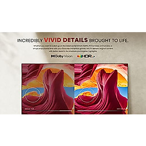 Hisense ULED 4K Premium 75U6H Quantum Dot QLED Series 75-Inch Smart Google TV, Dolby Vision Atmos, Voice Remote, Compatible with Alexa (2022 Model) Black