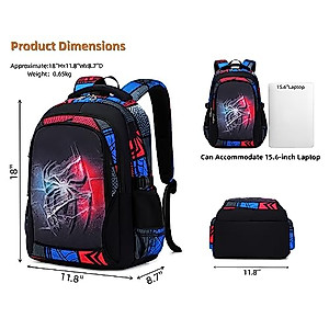 MTCSKY Backpack For Boys Elementary Kids School Bag Heavy Duty Bookbags Waterproof Durable Sturdy Boy Backpack