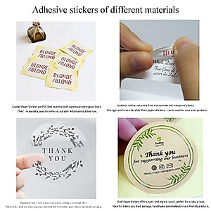 Inshoney Custom Stickers for Business Logo Personalized Label Stickers Customized 100,200pcs, 1",1.5",2", 3", 4"(Circle)