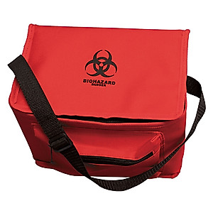 Hopkins Medical Products Specimen Transport Bag: Insulated Biohazard Cooler for Healthcare Pros and Lab Specialists, 9 Inch x 5.5 Inch x 7 Inch