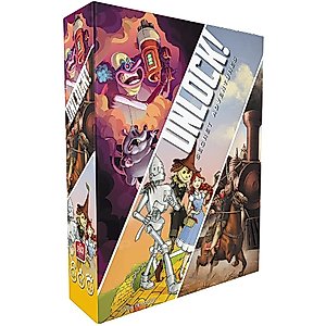 UNLOCK! Secret Adventures Card Game - Escape Room-Inspired Cooperative Adventure, Fun Family Game for Kids and Adults, Ages 10+, 1-6 Players, 1 Hour Playtime, Made by Space Cowboys
