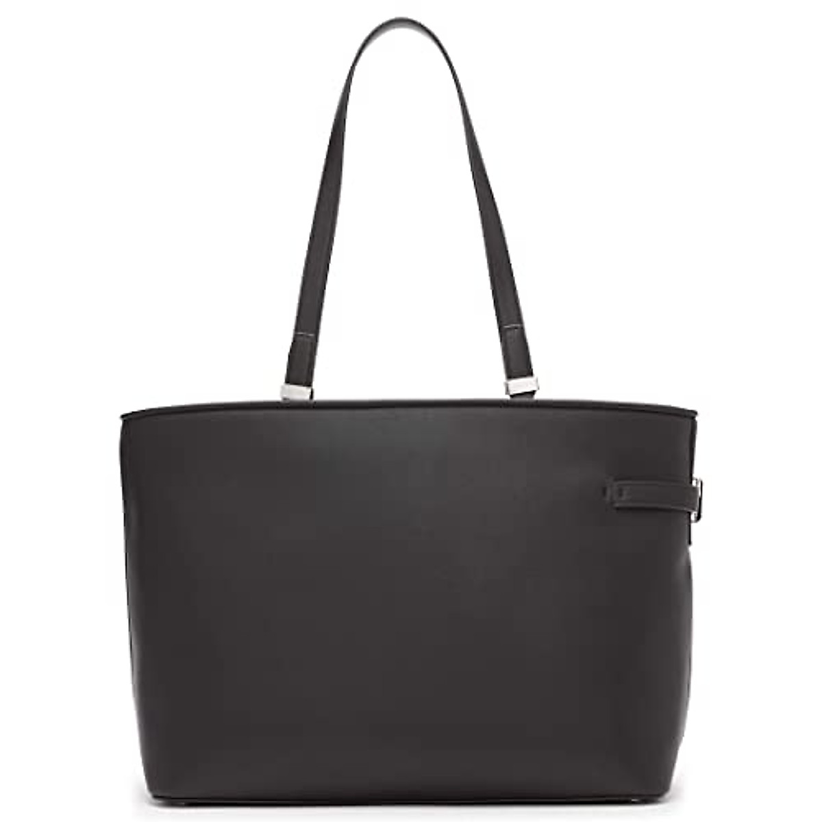 Calvin Klein Jade Tailored Tote, Black/Silver,One Size