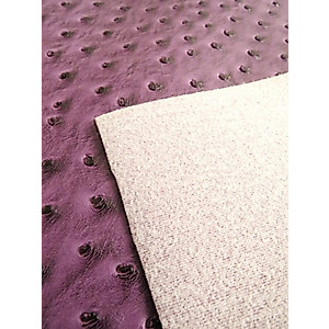 DuroLast™ Classic Ostrich Upholstery Vinyl Fabric Sold by The Yard 2 Tone Embossed Raised DIY Upholstery Accessories Apparel (Orange)