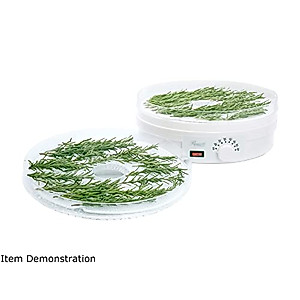 Rosewill Countertop Portable Electric Food Fruit Dehydrator Machine with Adjustable Thermostat, BPA-Free 5-Tray RHFD-15001