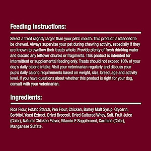 SmartBones Bake Shop Waffle Sticks Made with Real Chicken and Vegetables,Treat Your Dog to Rawhide-Free Chews, 4 Count