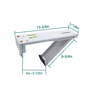 Daisypower Window AC Bracket,Window Air Conditioner Support Bracket Light Duty,Sturdy Structure AC Unit Bracket,Up to 85lbs, 5,000~12,000BTU(S)