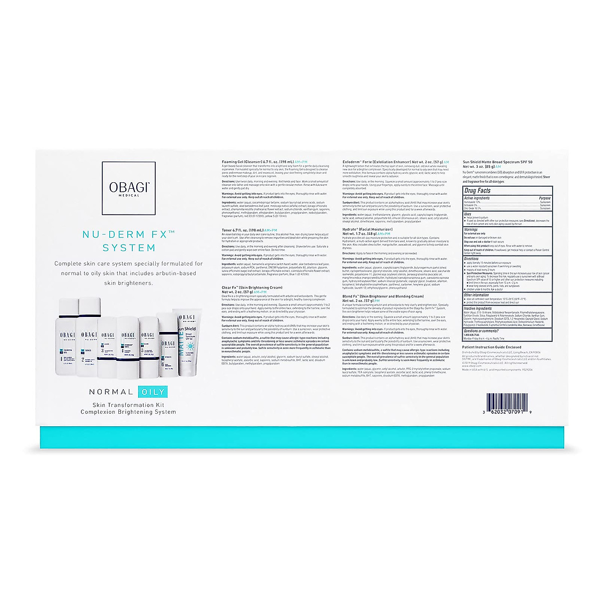 Obagi Medical Nu-Derm Fx System Normal to Oily Pack of 2