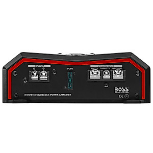 BOSS Audio Systems Elite BE1500.1 Monoblock Car Amplifier - 1500 Watts, 2 4 Ohm Stable, Class AB, Mosfet Power Supply, Great For Subwoofers