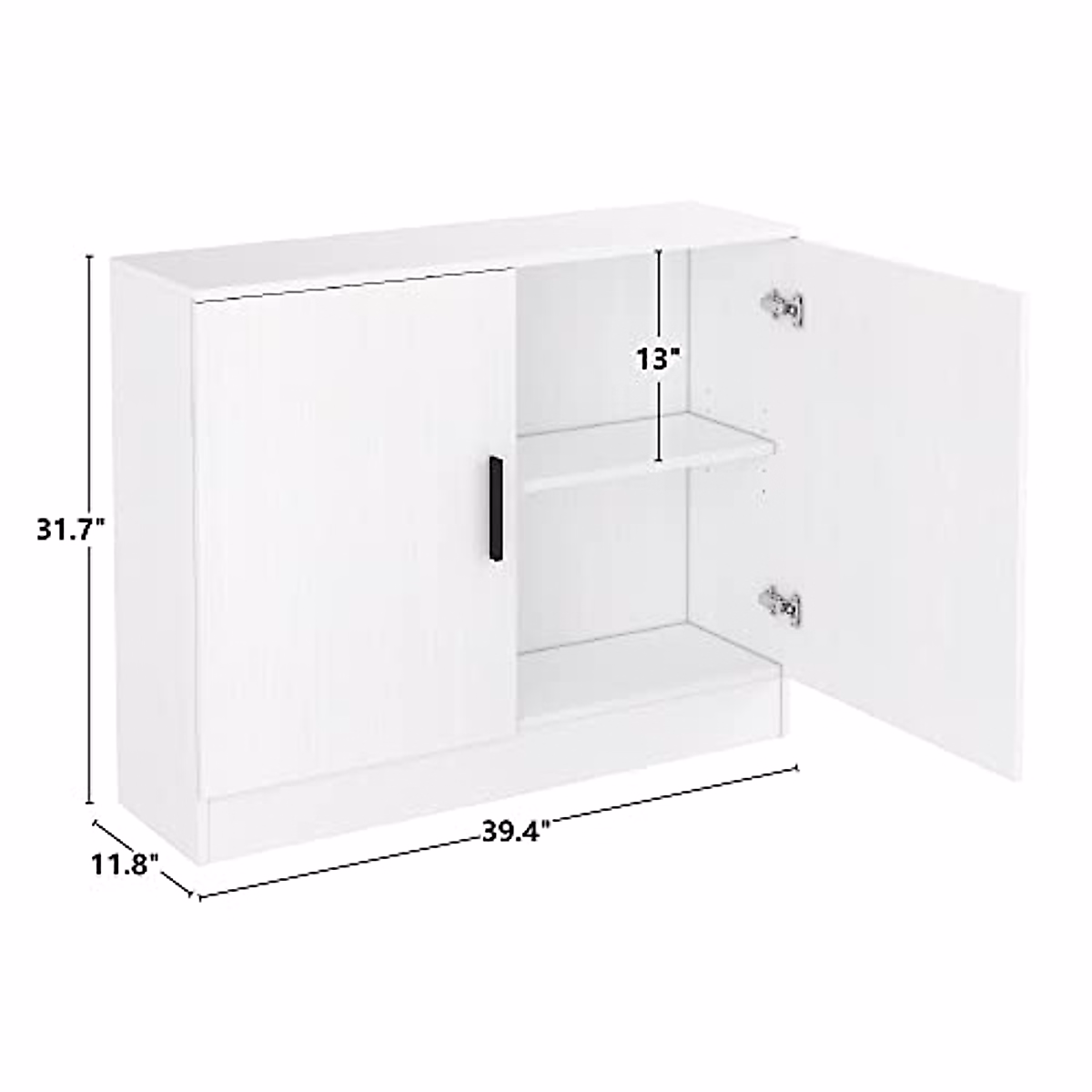 WAHEY Storage Cabinet, Wooden Sideboard Buffet Cabinet with Doors, AFSC005