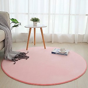 Chair Mat Office Protector for Hardwood Floors, Low Pile Non Slip Multi-Purpose Plush Desk Chair Mat Rug,Soft Durable Carpet Mat,Round Home Office Computer Floor Protector Mat