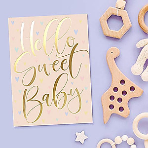 Sweetzer & Orange Unisex Baby Shower Card Girl and Boy Pack. Set of 24 Boxed Greeting Cards and Envelopes. Baby Shower Cards for Girl and Baby Shower Cards for Boy. 4x5.5” New Baby Card Note Cards