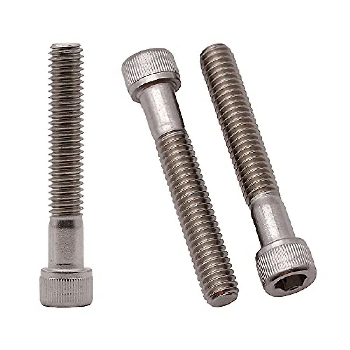 1/4"-20 x 3 inch Stainless Socket Head Cap Screws, 304 Stainless Steel 18-8, Allen Hex Drive, Full Thread Coverage, 20 Pack