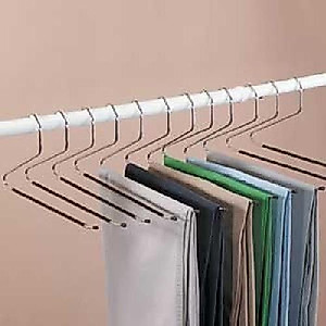 Slacks Hangers Open Ended Easy Slide Organizers 12 Piece Set NEW Pants