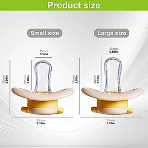 PUMEXFE 3PC Dog Silicone Pacifier New Born Puppy Pacifier for Small Pet Dog Calming Pacifier Cat Dog Chew Toy (S)