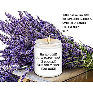 Gifts for Dad from Daughter - Funny Birthday Gifts for Dad from Daughter, Fathers Day Dad Birthday Thanksgiving Christmas Candle Gifts from Daughter